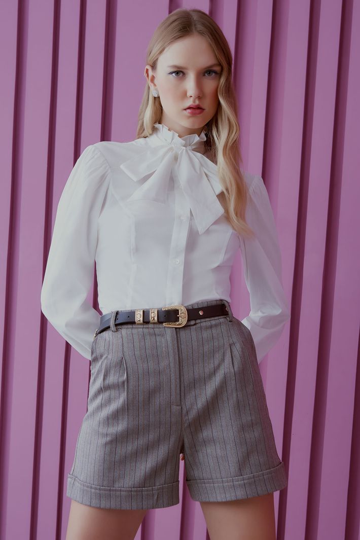 Bermuda Tecido Espinha De Peixe Classic - litt